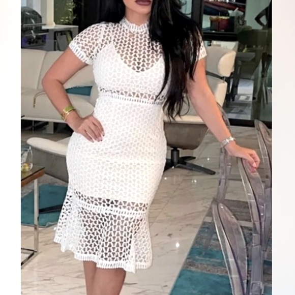 Soieblu | Dresses | 28 Soieblu French Caged Dress Large Navy Blue ...